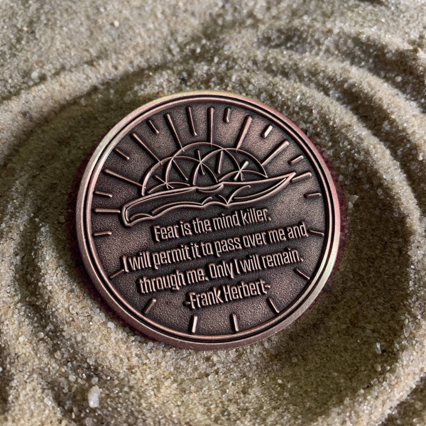 "Fear is the Mind Killer" Challenge Coin - Covert Products Group